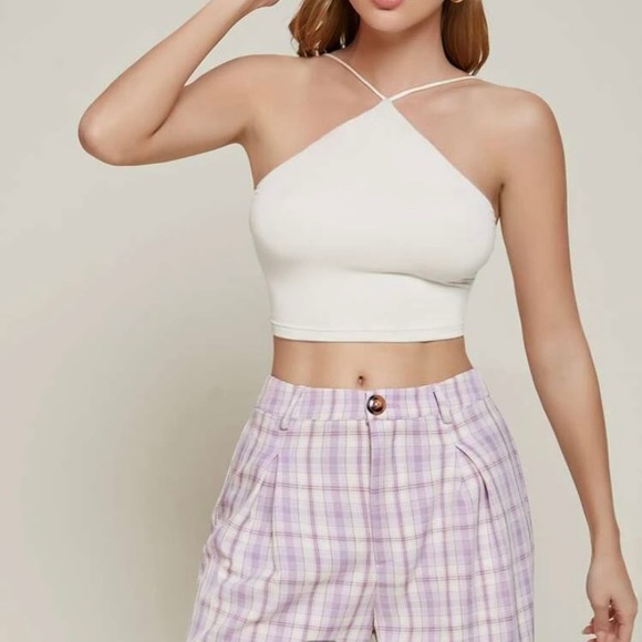 SHEIN | Tops | Cropped Cami Halter Top | Poshmark